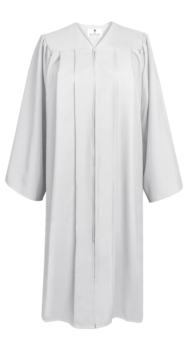 Matte Graduation Gown Choir Robe for Confirmation Baptism White – GradPlaza